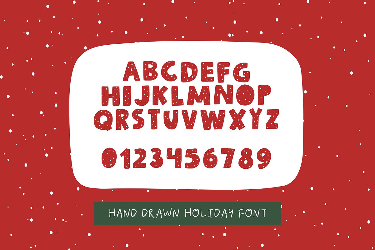 Christmas Hand Drawn Font