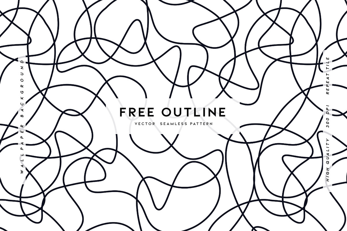 Free Outline, a Wallpaper Graphic by MalyskaStudio