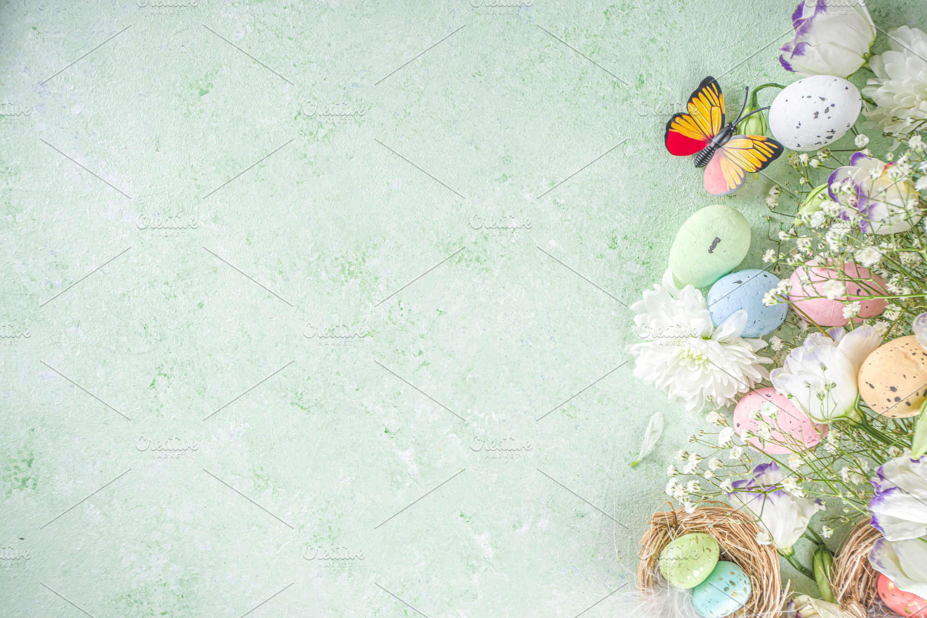 Spring Easter background, a Holiday Photo by Rimma | Creative Market
