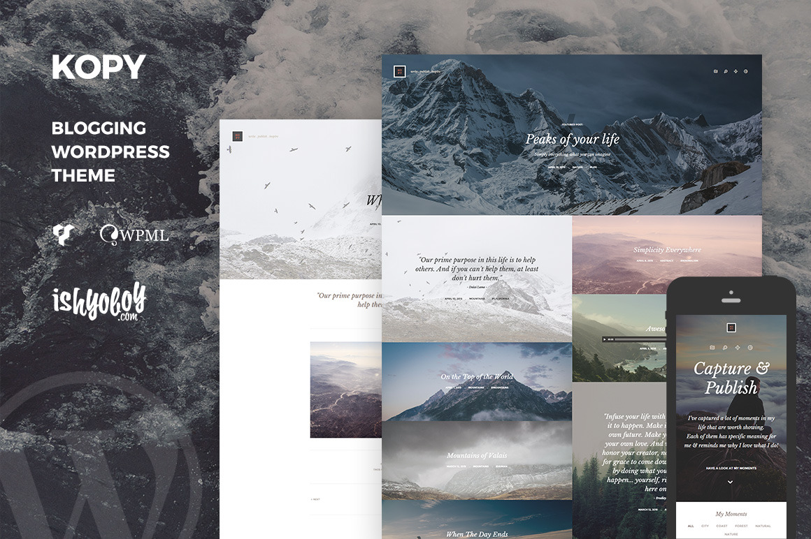 Kopy - Blogging WordPress Theme, a WordPress Template by IshYoBoy