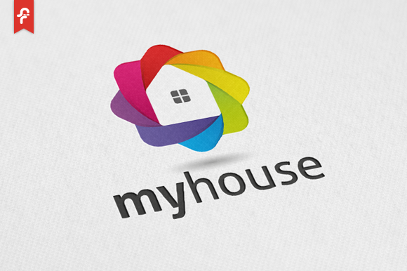 My House Logo, a Branding & Logo Template by ft.studio