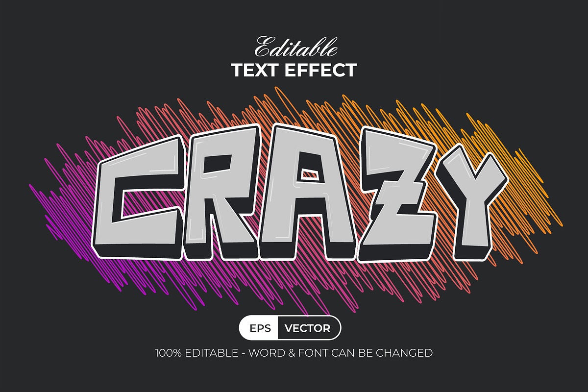 Crazy Text Effect Fun Style, a Layer Style Add-On by Mockmenot
