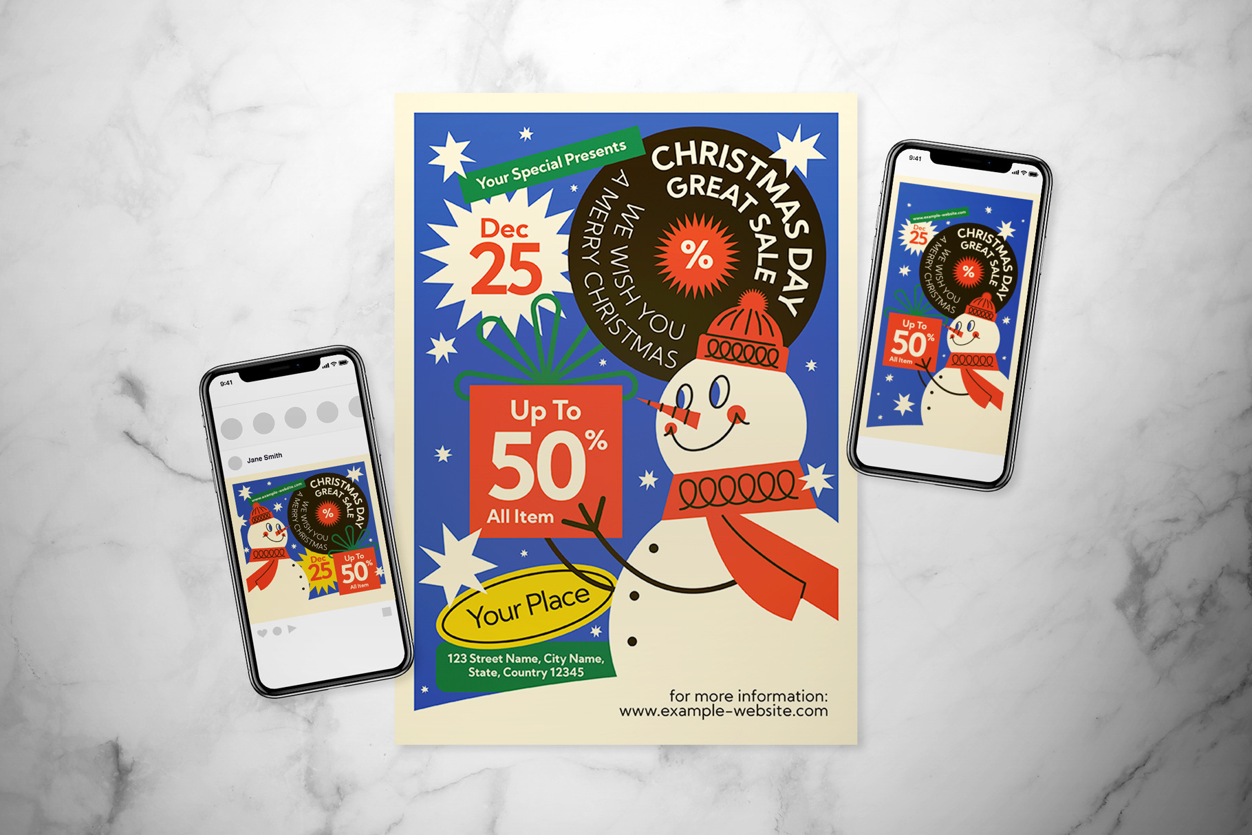 Christmas Sale Flyer Set, a Flyer Template by The Good Store