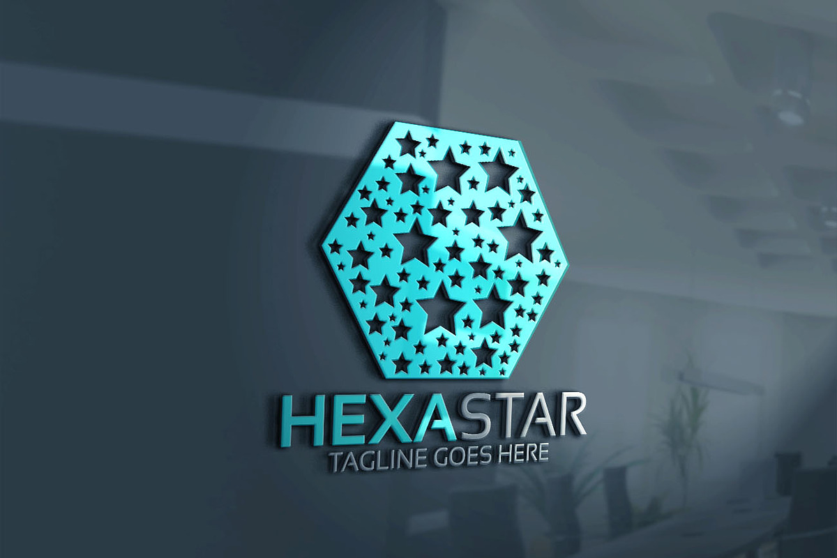 Hexa Star Logo Version 4, a Branding & Logo Template by Josuf Media