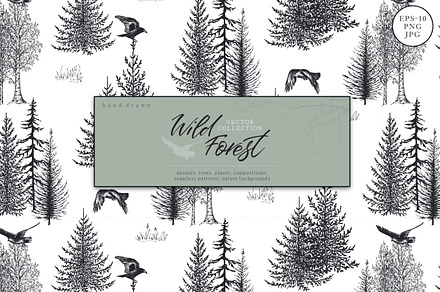 Mountain Sceneries Vector Pack 2 | Animal Illustrations ~ Creative Market