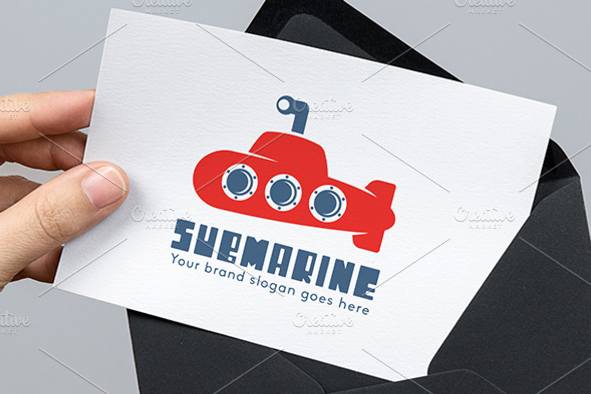Submarine Logo, a Branding & Logo Template by WheelieMonkey