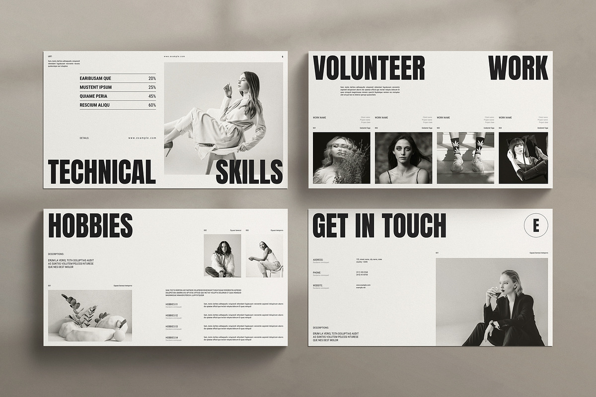 CV Presentation Design Template, a Presentation Template by TemplatesForest