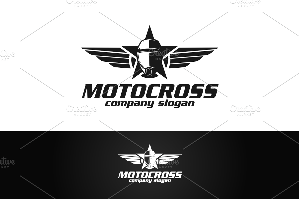 Motocross Logo Template, a Branding & Logo Template by TFamz | Creative ...