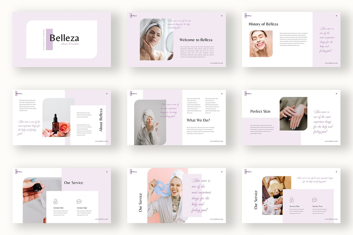 BELLEZA - PowerPoint Template, a Presentation Template by kreatifreya