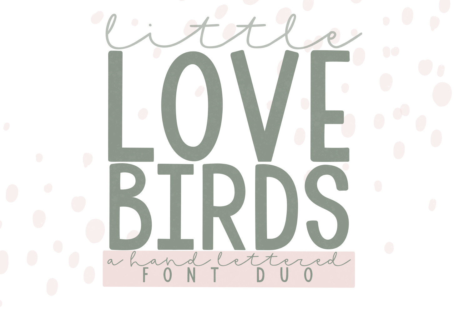 Little Love Birds Font Duo, a Script Font by Dansie Design