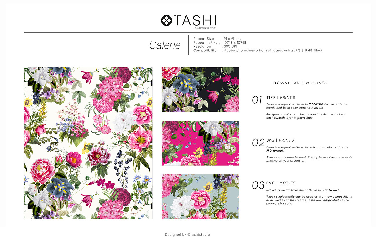 Galerie, luxury Print Patterns, a Pattern Graphic by TSTUDIO