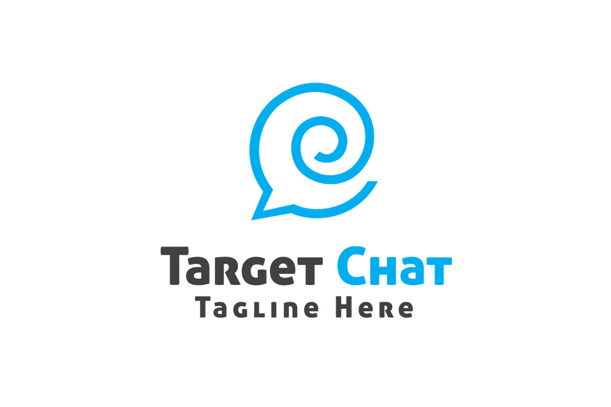 Target Chat Logo Template, a Branding & Logo Template by Logo20