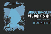 Abduction Silhouette T-Shirt Vector, an Illustration by Aurum Creative