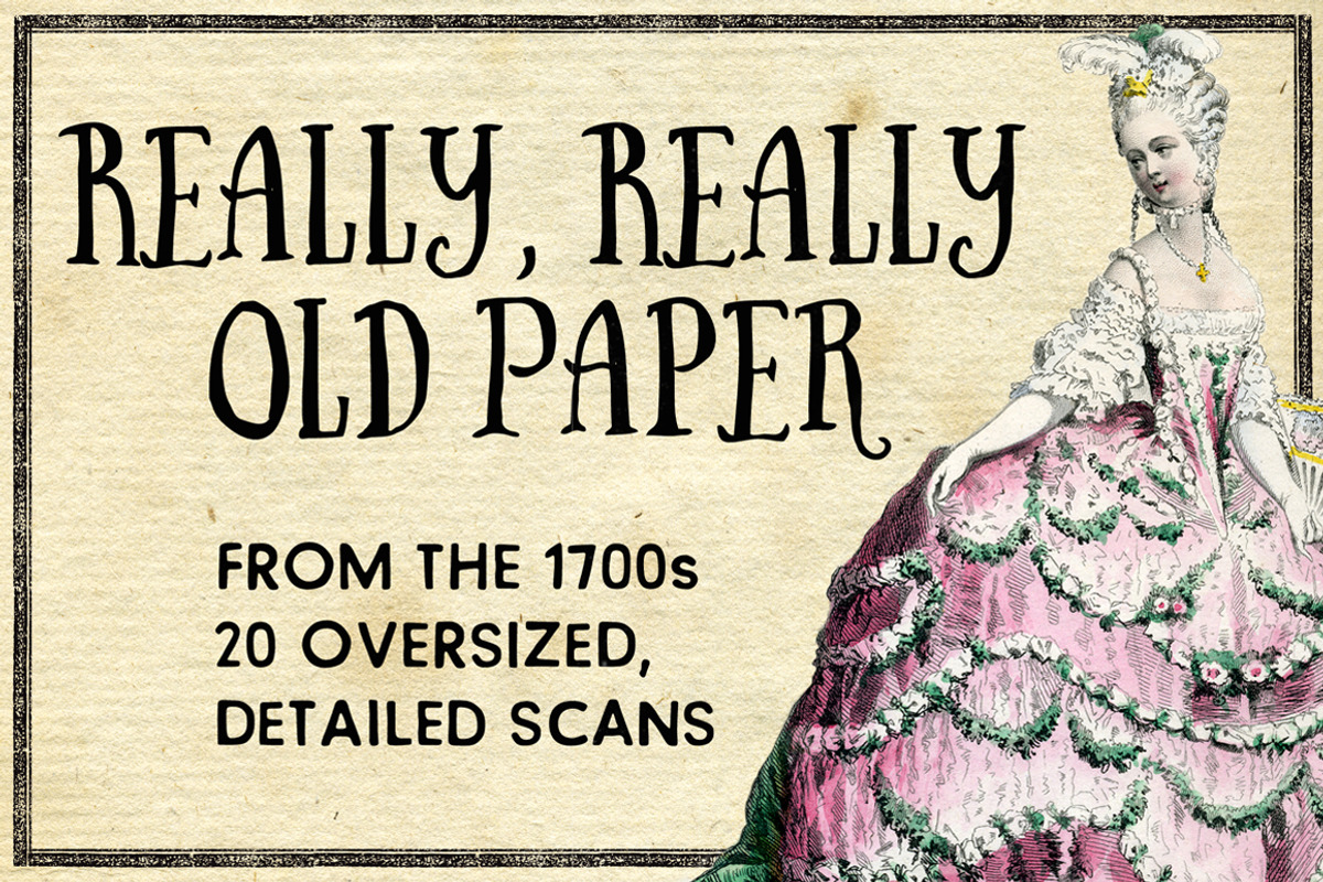 1700s Vintage Paper Pack, a Texture Graphic by Piddix Archives