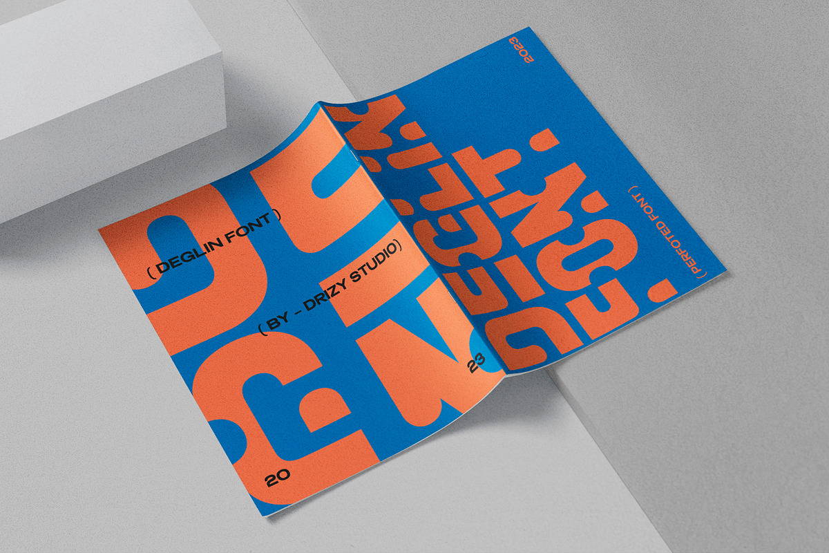 Deglin - Perforated Experimental Font