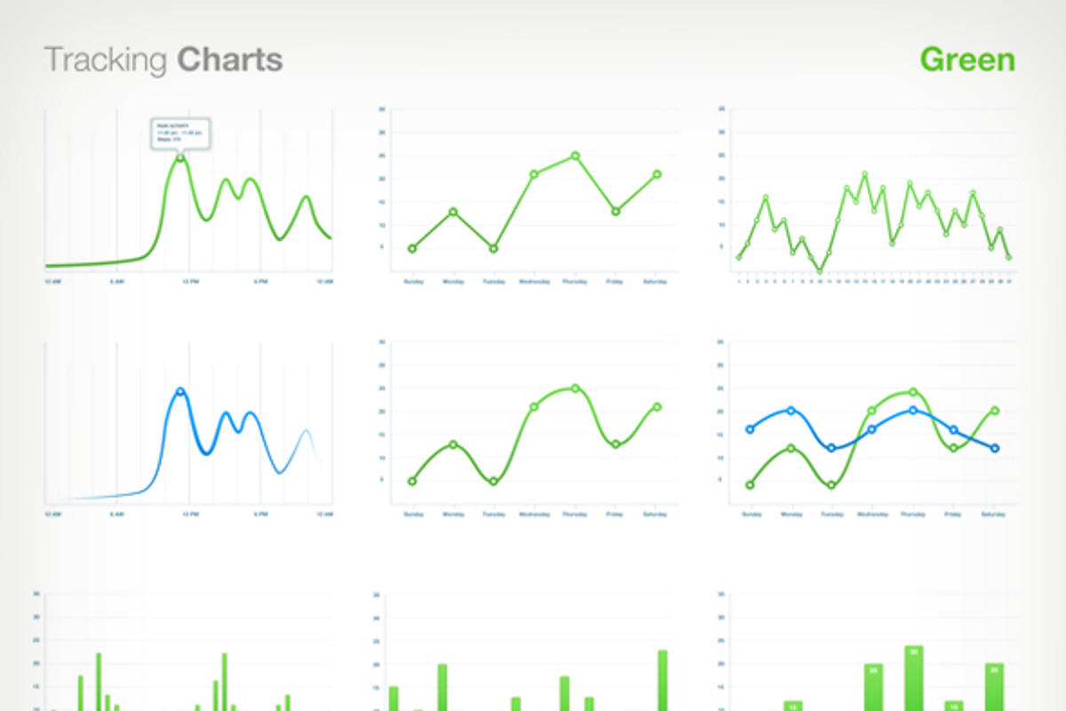 Tracking Charts, a Graphic by Loudoun Design Co.