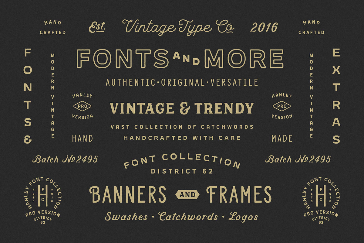 Hanley Pro Font Collection