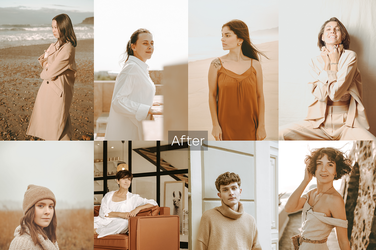 12 Natural Beige Lightroom Presets, a Preset Add-On by RamsaGraphi