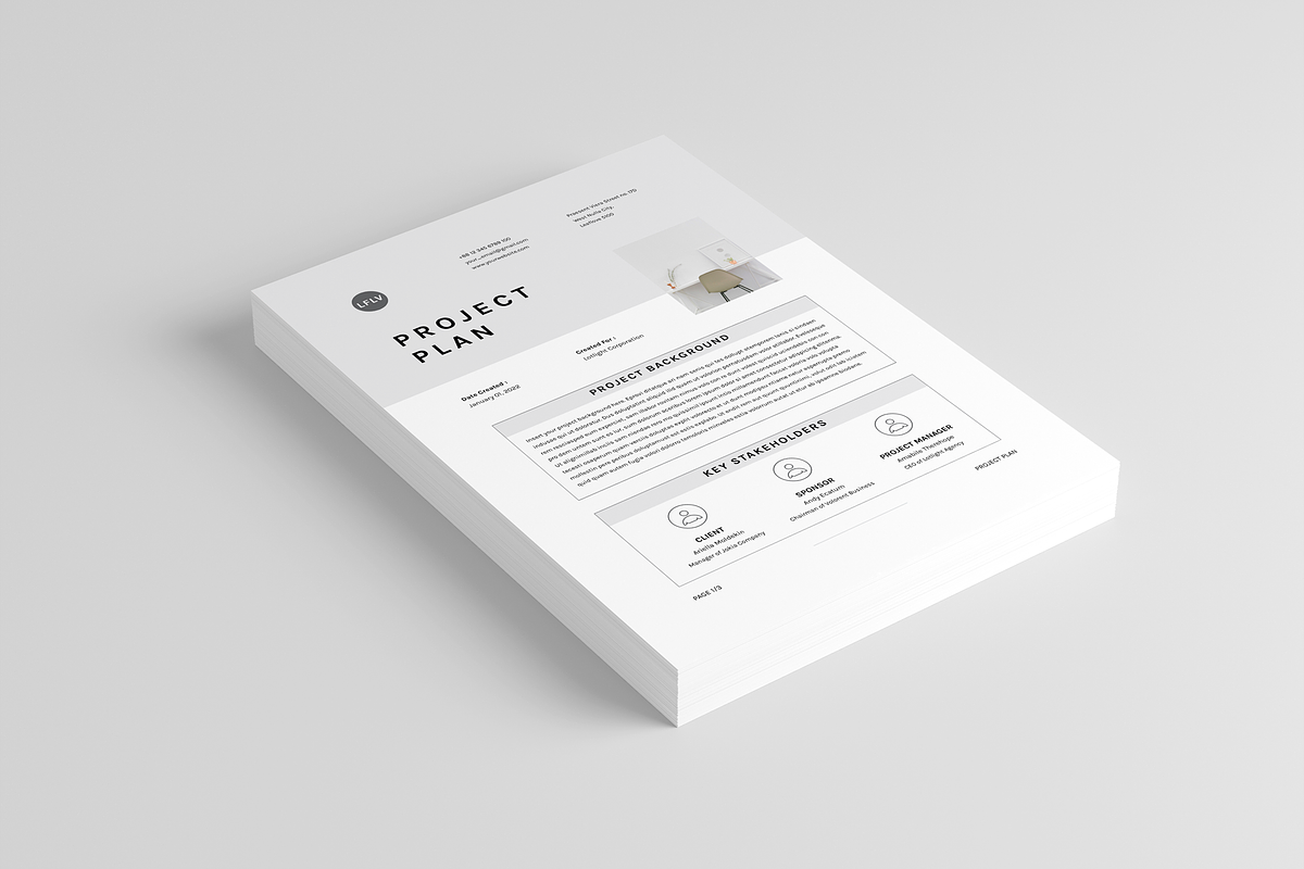 Project Plan | MS Word & Indesign, a Stationery Template by Leaflove ...