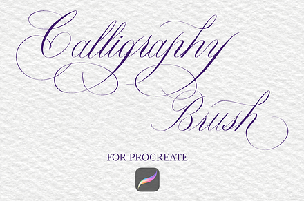 Rough Calligraphy Procreate Brushes | Creative Market