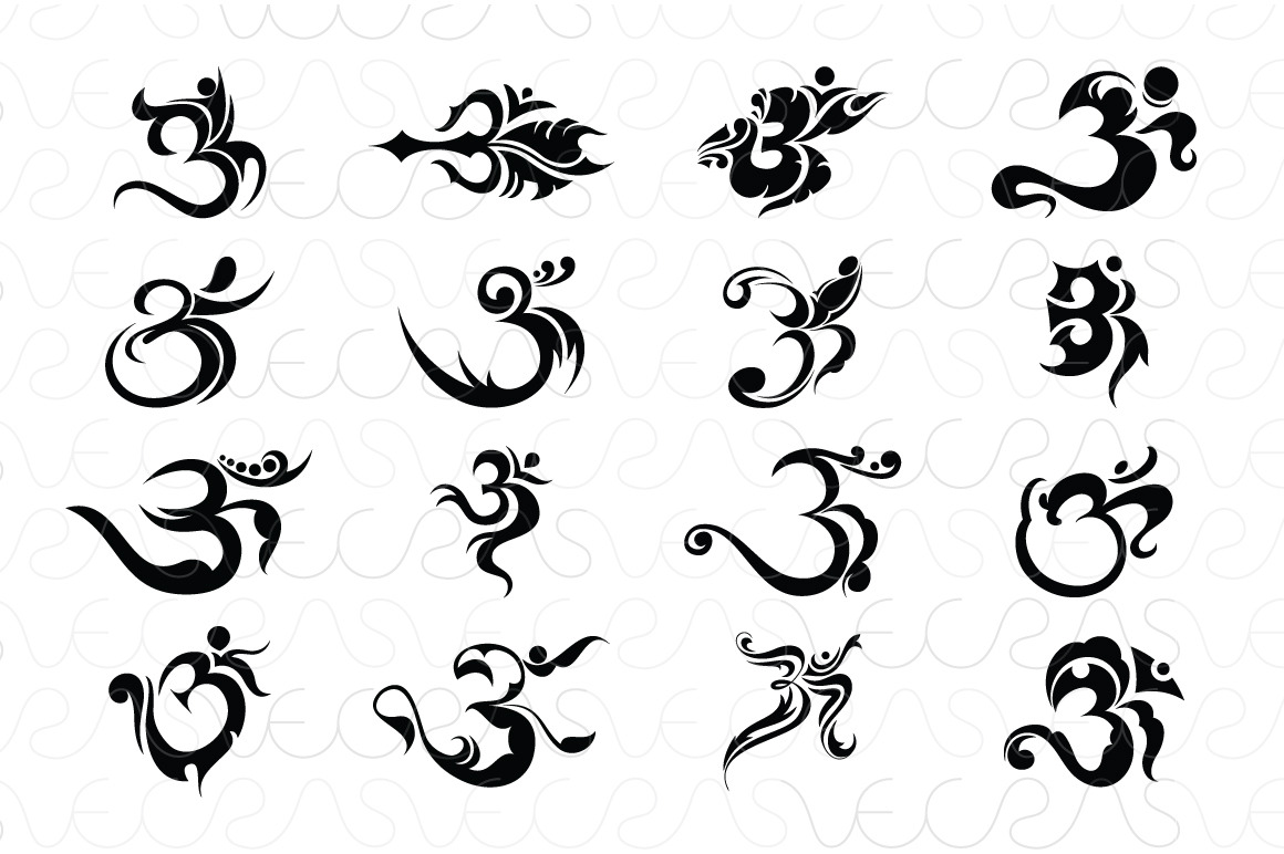 Om - Vector Symbol of Hindu Religion, an Illustration by VecRas ...