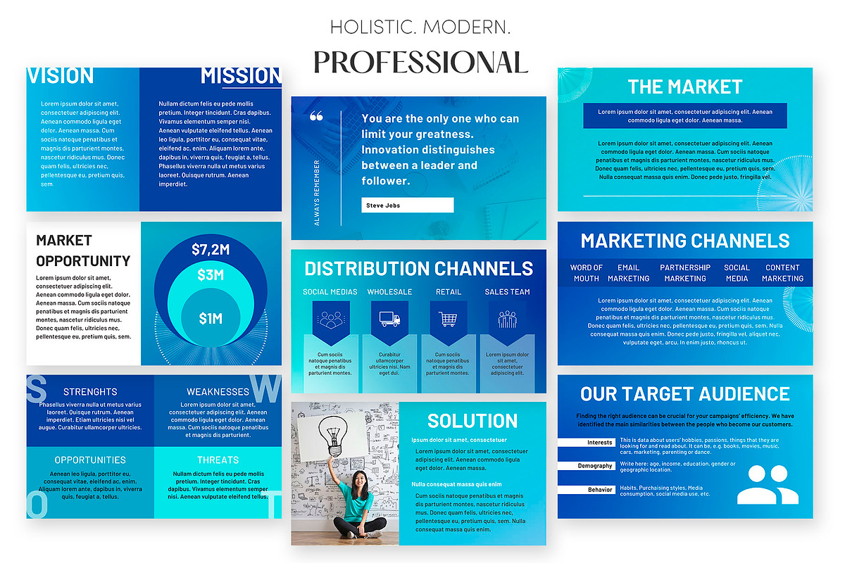Business Presentation Template CANVA, a Presentation Template by anastasi