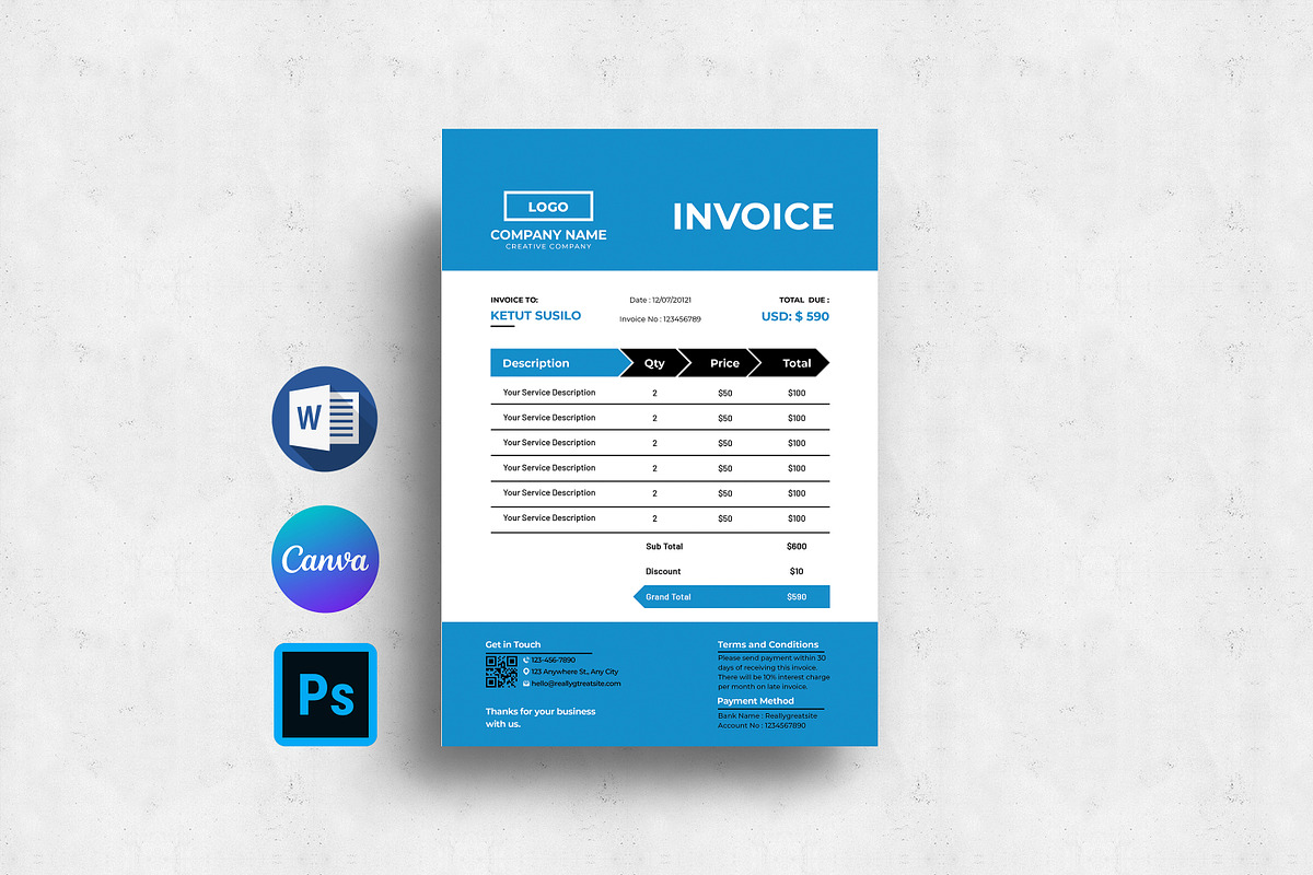 Printable Invoice Template