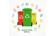 Waste Sorting Types Concept. Vector | Illustrations ~ Creative Market