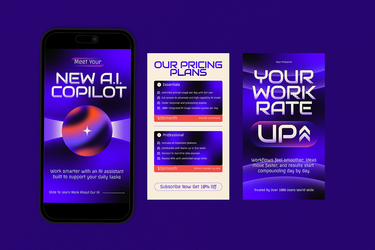 AI Instagram Template, a Social Media Template by graphicook