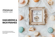 Rich Frames and Macarons Mockups, a Household Mockup by mock-ups