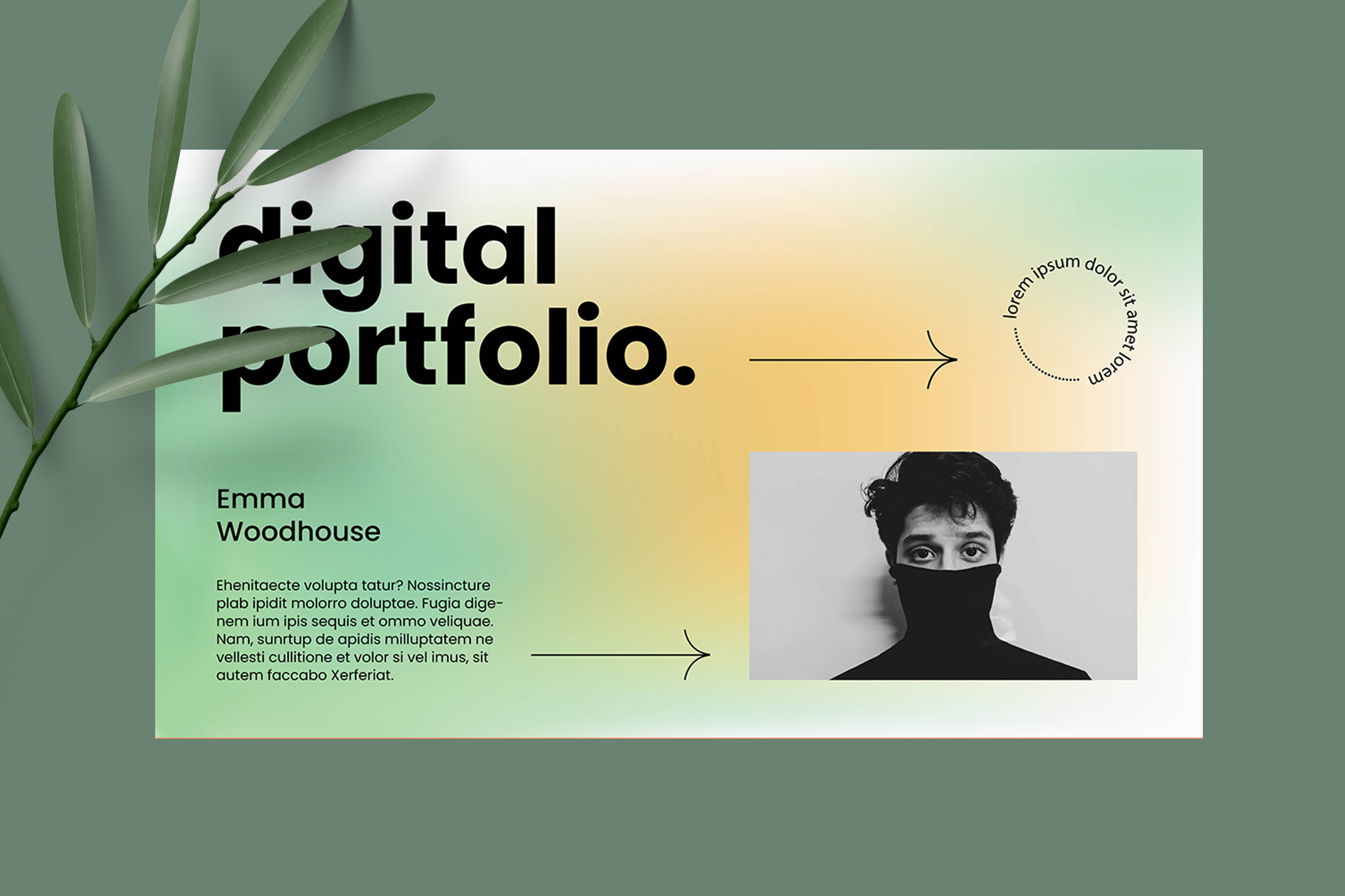 Digital Portfolio Template, a Templates & Theme by evgenystudio