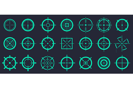 Crosshairs, target aim, aiming., an Object Illustration by HAPPY VECTOR