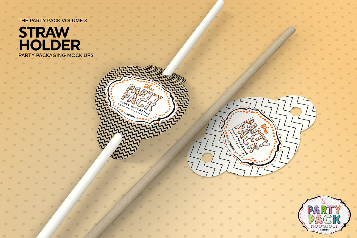 Straw Holder Packaging Mockup, a Cups & Container Mockup by INCDesign