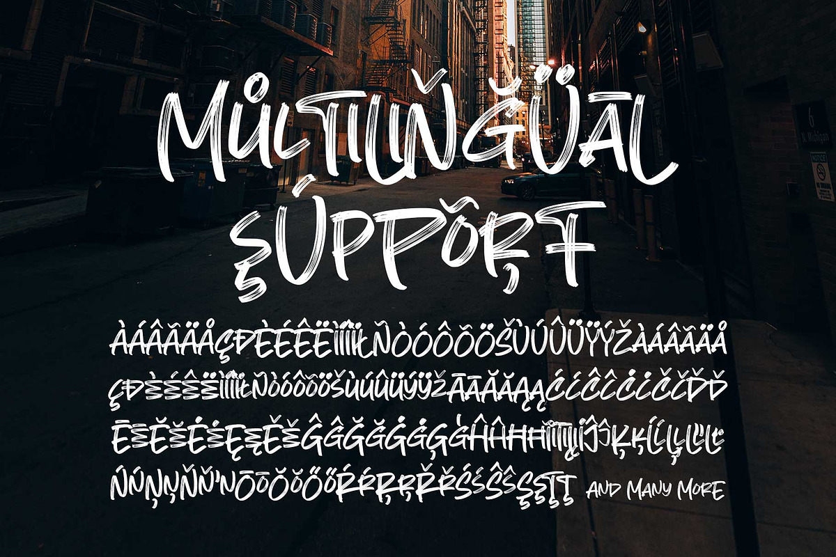 Monster Grande, a Handwritten Font by Arterfak Project