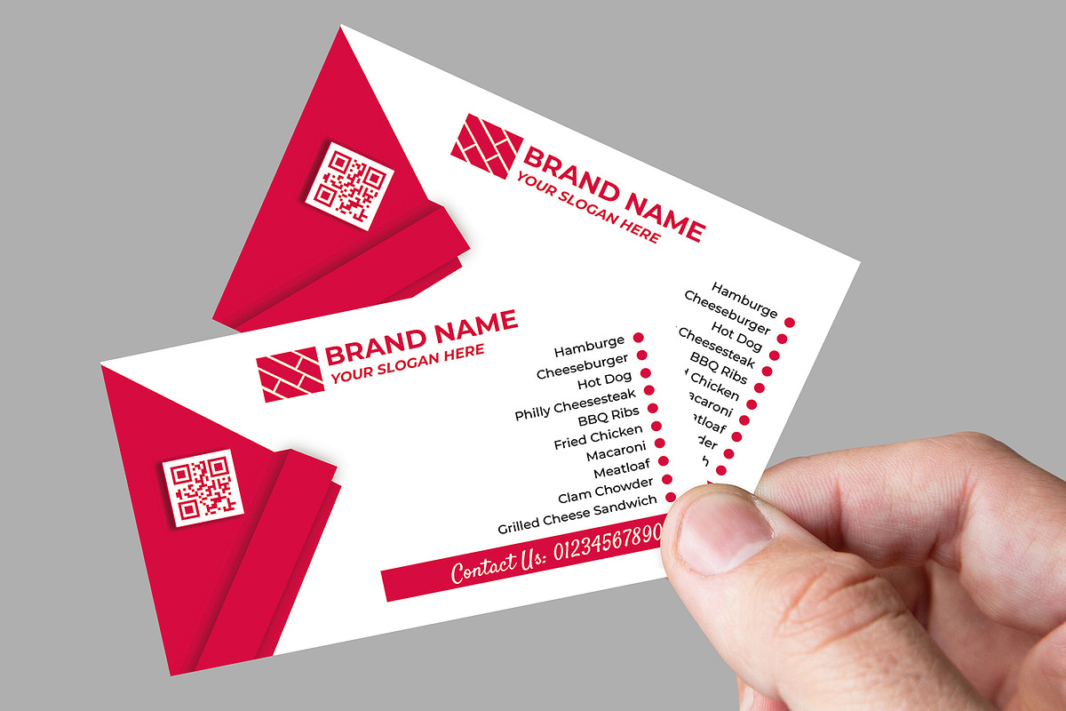 Fast Food Restaurant Business Card