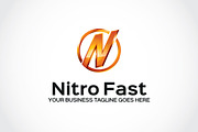 Nitro Fast Logo Template, a Branding & Logo Template by The Branding Fusion