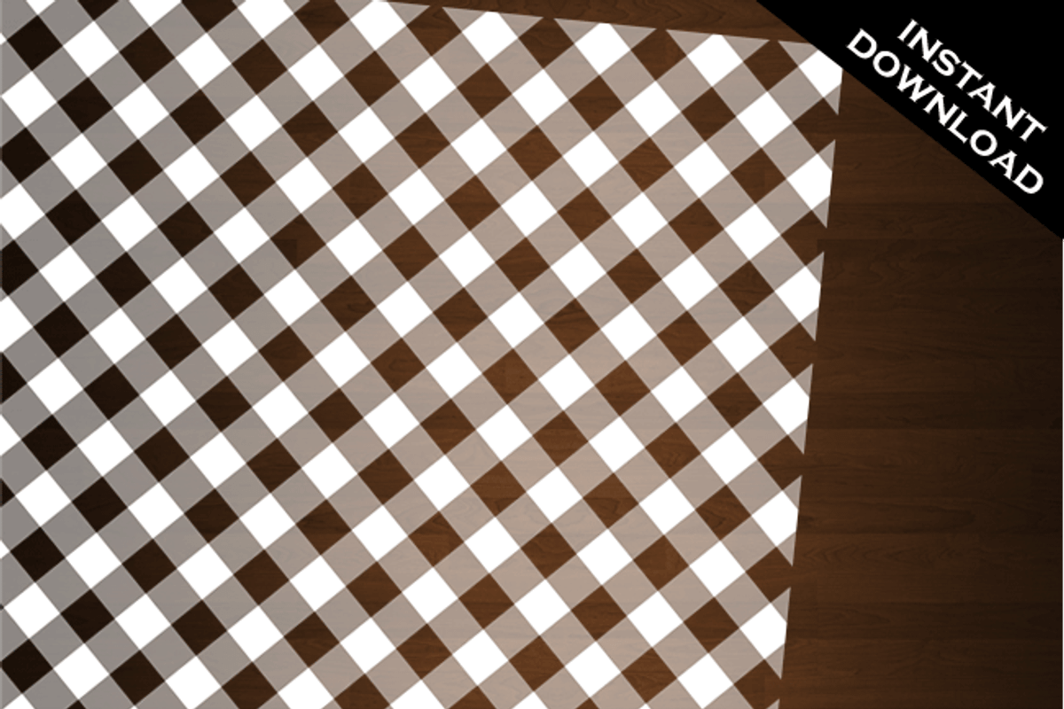 Digital Papers Gingham + DIY Overlay, a Pattern Graphic by The Geekery ...