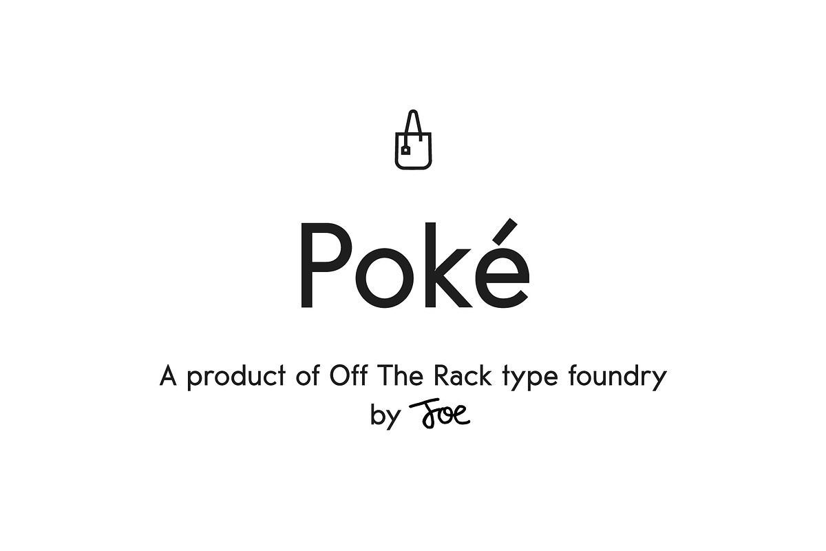 Poké Modern Sans Serif Typeface, a Sans Serif Font by Off The Rack