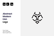 Abstract Modern Lion Logo | Creative Market