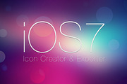 iOS 7 App Icon Creator and Exporter, an Icon by Koolgfx