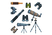 Optical Devices Collection, an Object Illustration by TopVectors