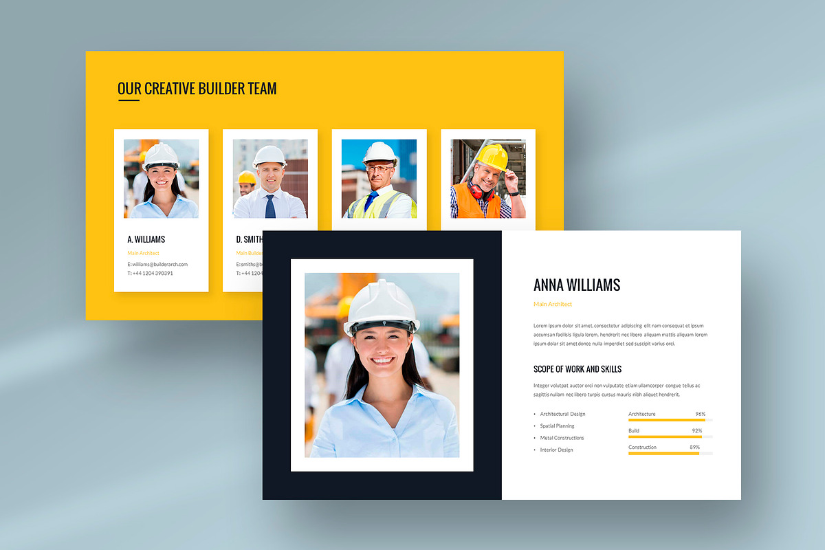 Construction Company Profile Figma PPT