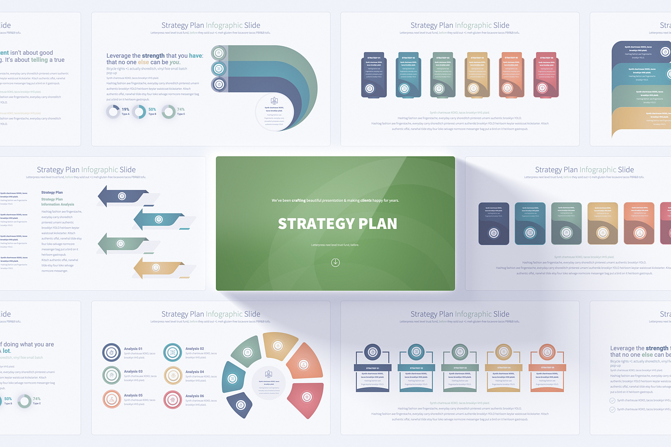 Strategy Plan PowerPoint Slides, a Presentation Template by Pulsecolor