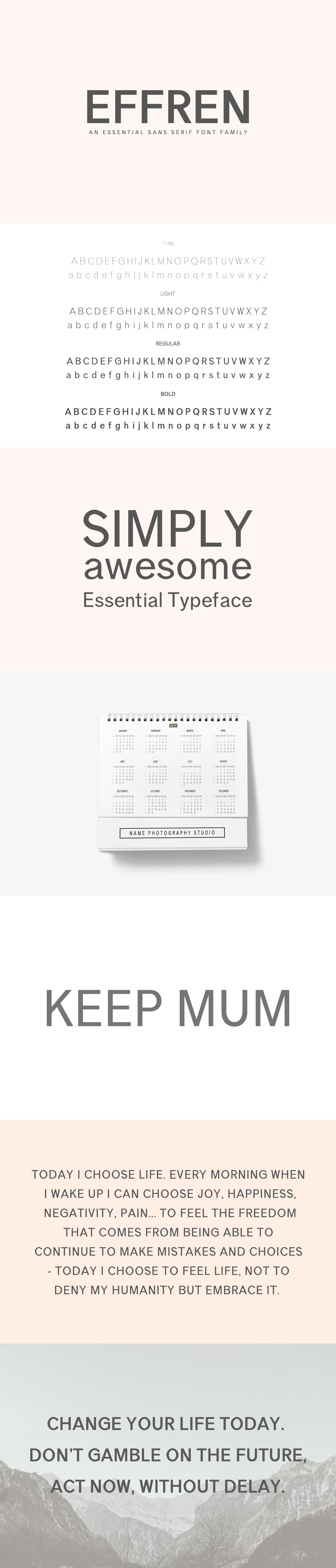 Effren An Essential Sans Serif Font, a Sans Serif Font by Symufa