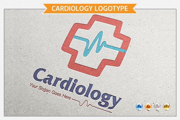 Cardiology Logotype, a Branding & Logo Template by Plus Media