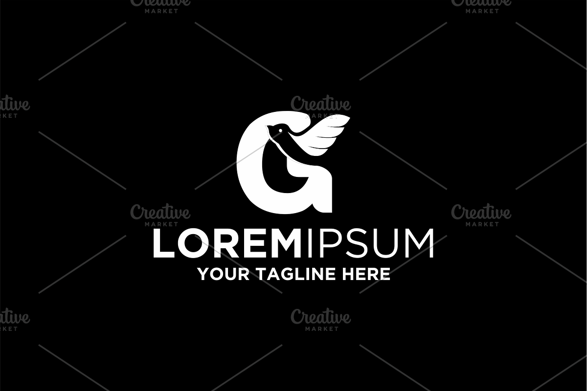 Letter G Logo Birds, a Branding & Logo Template by REDVY CREATIVE