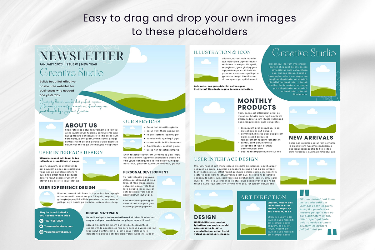 Canva Business Newsletter Templates