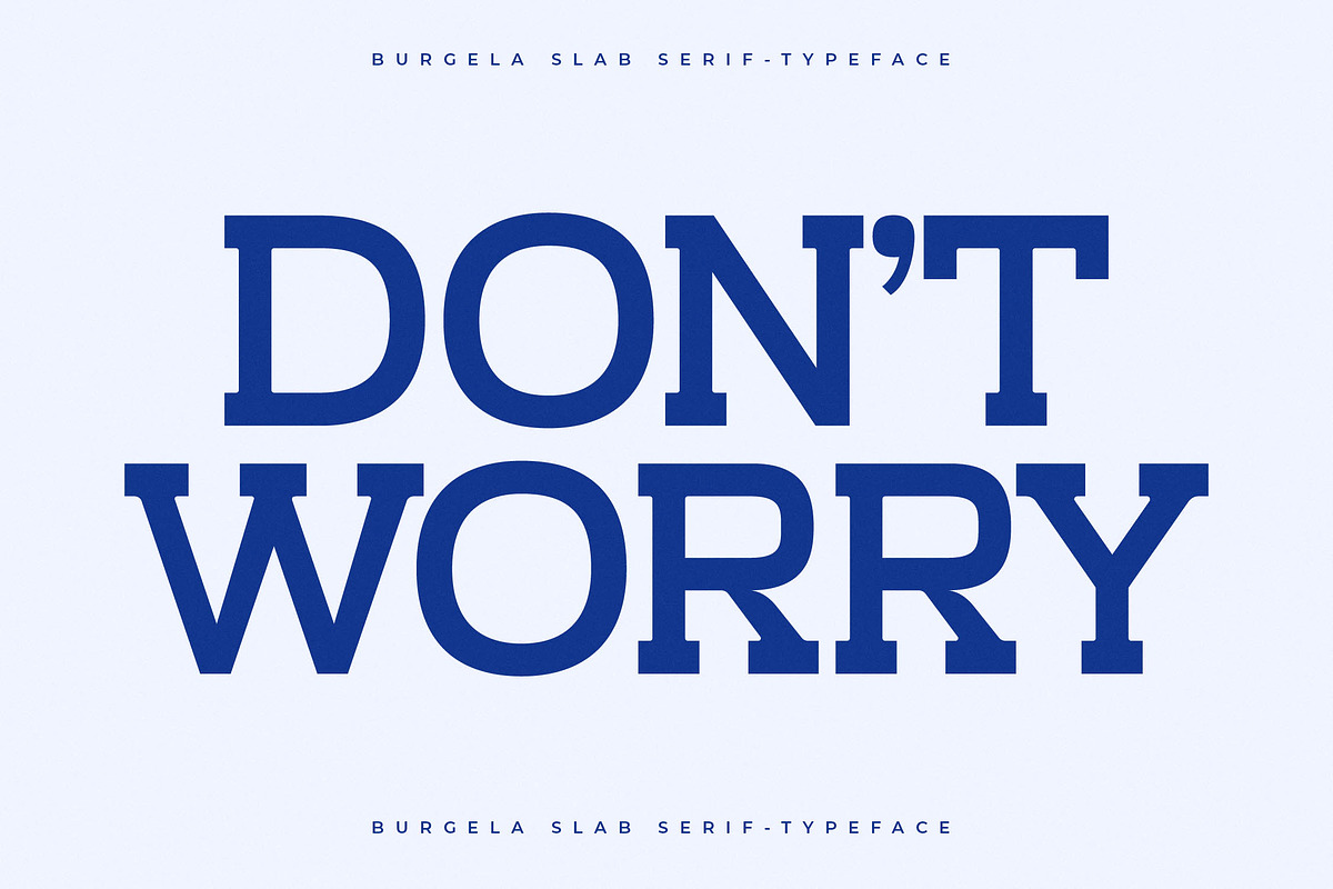 Burgela Slab Serif Typeface, a Slab Serif Font by Letterena Studios
