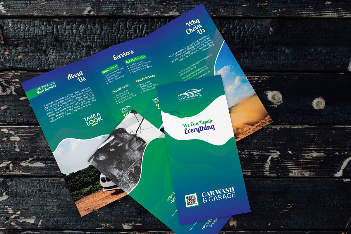 Car Garage Brochure Template, a Brochure Template by MRI STUDIO