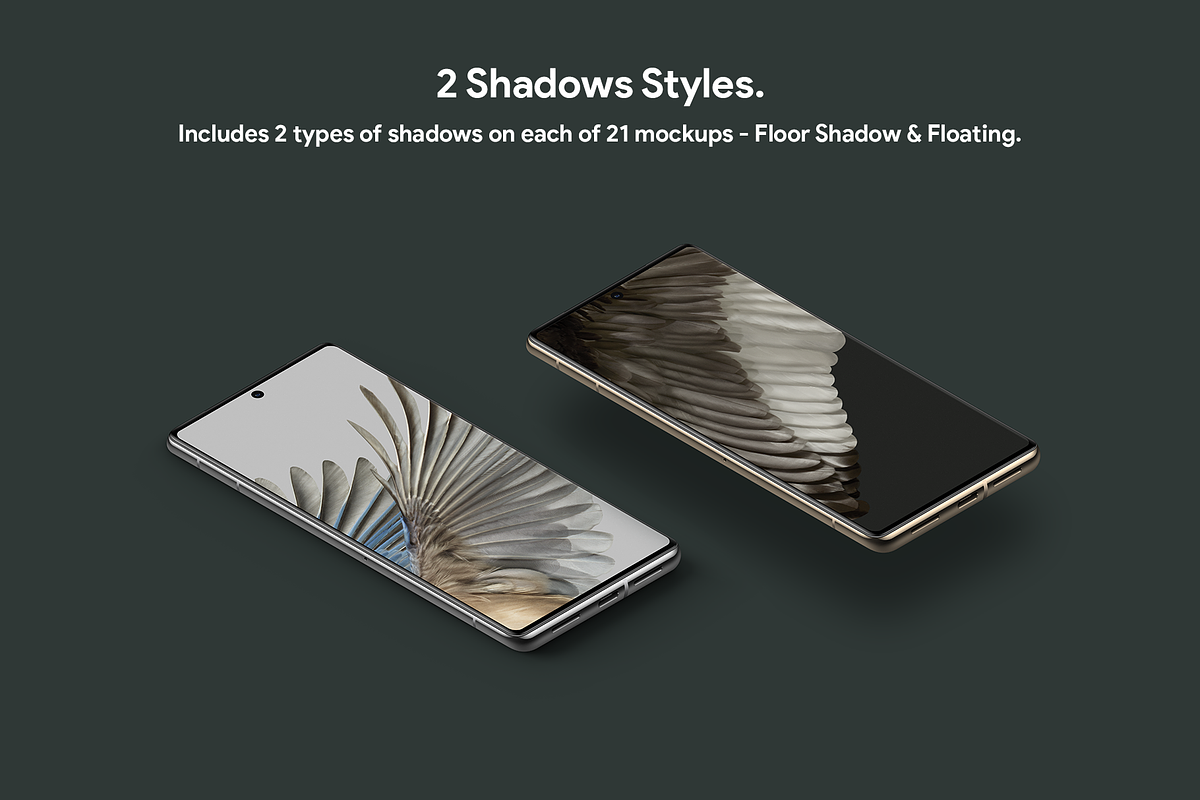 Pixel 7 Pro - 21 Mockups Scenes